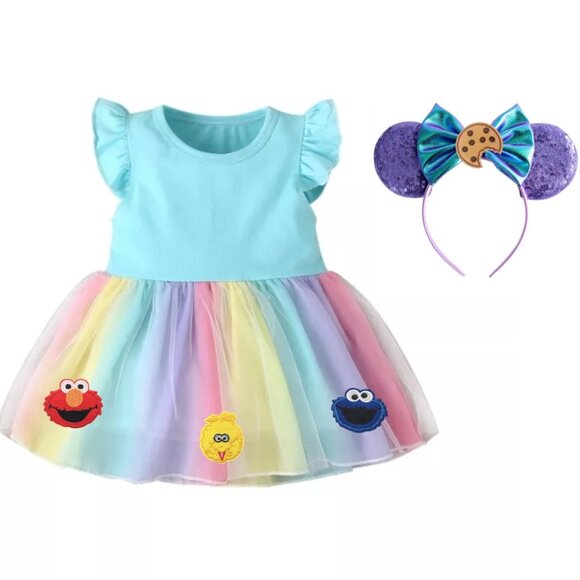 Dresses | Sesame Street Dress Elmo Clothes Outfit Second Birthday ...